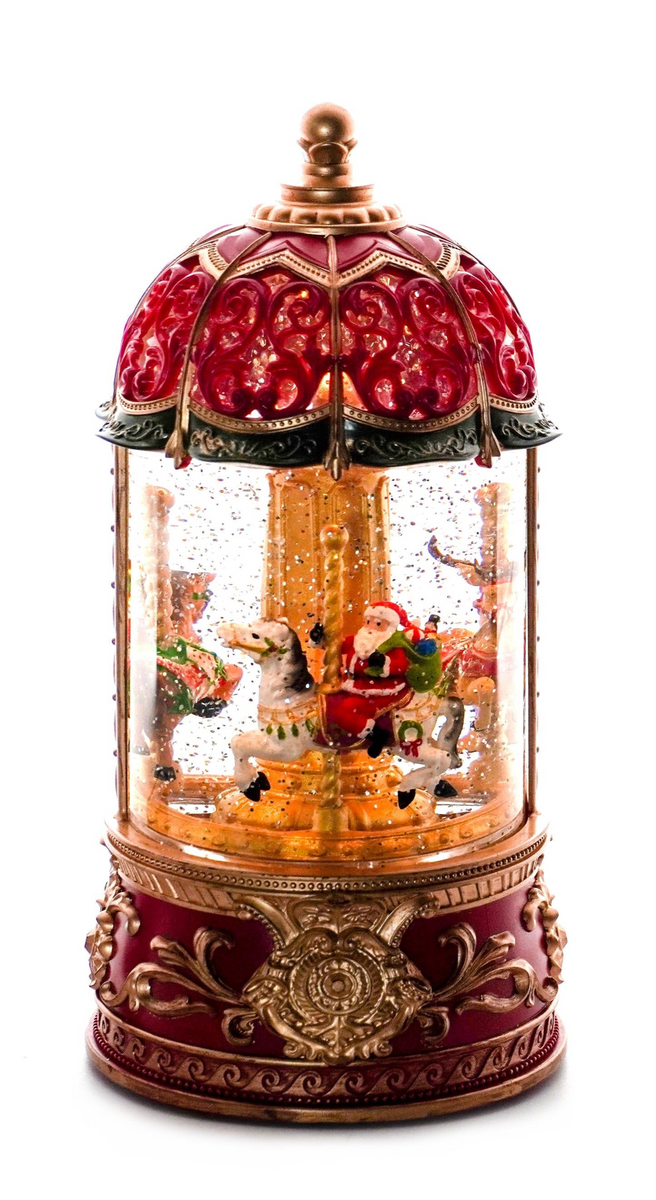 Rotating Musical Carousel Snow Globe – The Christmas Wonderland Store